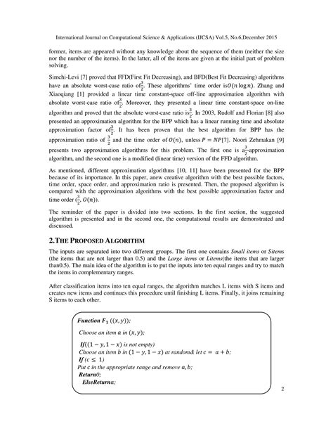 Bin Packing Problem A Linear Constantspace Approximation Algorithm Pdf