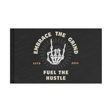 Embrace The Grind Gym And Garage Flag Runway Renegade