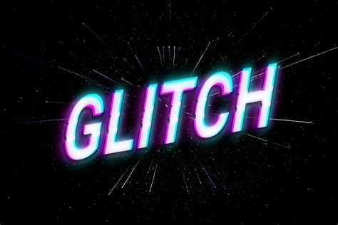 Glitch Text Effects Graphic By Mahmudovi01777 · Creative Fabrica