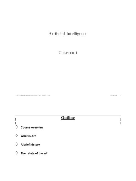 chapter 1 [artificial intelligence] pdf thought artificial