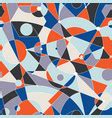 Grid Seamless Pattern With Random Geometric Vector Image