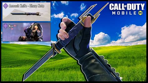 New Assault Knife Sharp Note Gameplay Cod Mobile Youtube