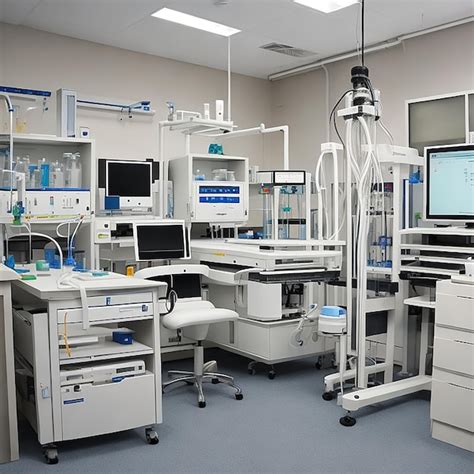Photo Automation Semiconductor Manufacturing With Robotic Arms In