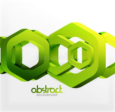 Overlapping Hexagons Design Background Stock Vector Illustration Of Data Hexagons