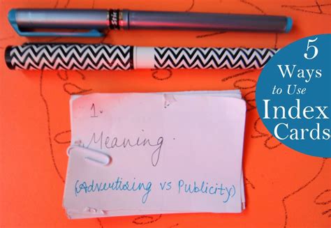 5 Ways To Use Index Cards The Pretty City Girl