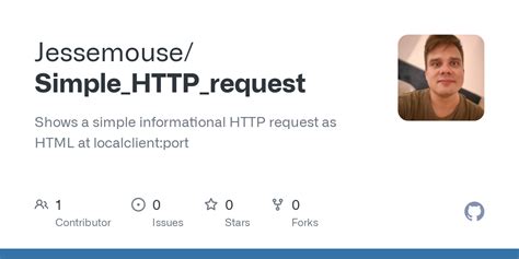 Github Jessemouse Simple Request Shows A Simple Informational Request As Html At