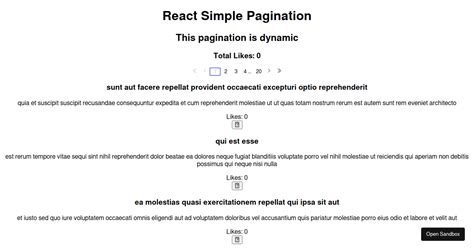 React Transition Pagination Transition Codesandbox