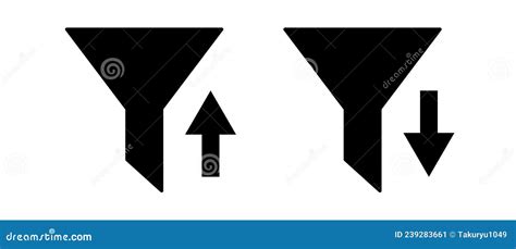 The Filter Icon Ascending Sort And Descending Sort Icon Sets Stock