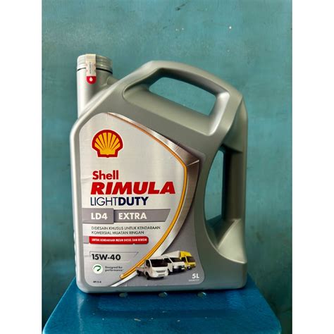 Jual Oli Mesin Shell Rimula Light Duty Ld4 Extra 15w 40 5l Original
