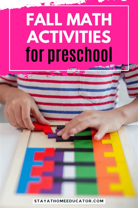 Making Math A Natural Part Of The Fall Season Preschool Activities Stay At Home Educator
