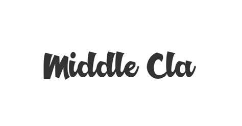 middle class script font fontmagic