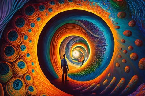 Premium Ai Image Multidimensional Exploration Through A Psychedelic