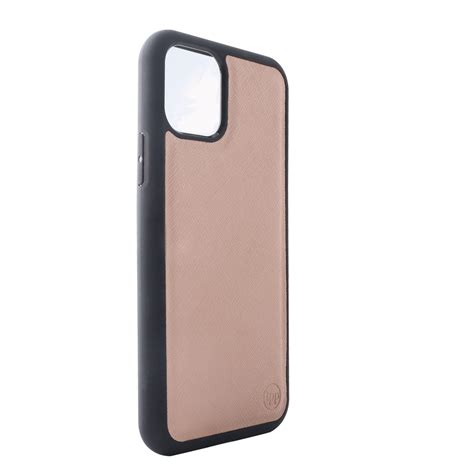 Iphone Pro Saffiano Leather Case Nude Fone Express