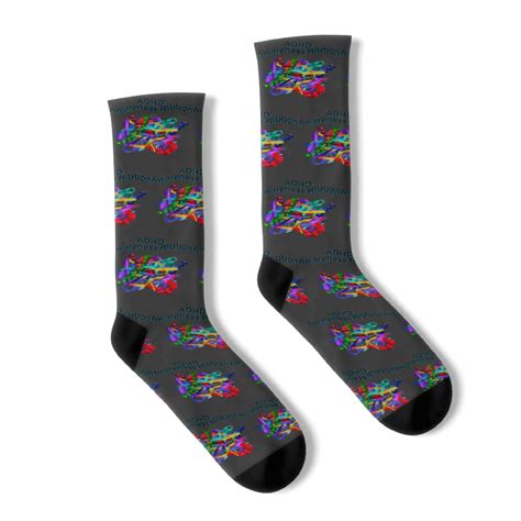 Adhd Awareness Ribbon Socks Sold By Jazlynhaney 65 Off Sku 224858914