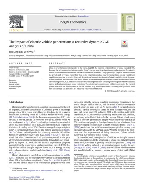 The Impact Of Electric Vehicle Penetration Pdf
