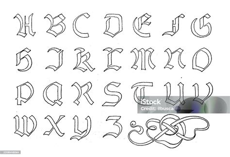 Ornate Letters And Alphabets Stock Illustration Download Image Now