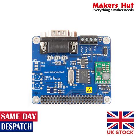 Pican2 Can Bus Board For Raspberry Pi 2 3 With Smps Makers Hut