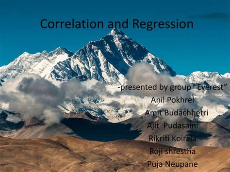 Correlation And Regression Pptx