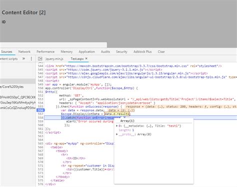 Angular Sharepoint 2016 Custom List Display Data Stack Overflow