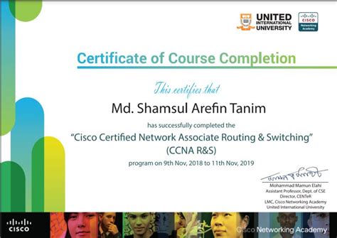 Uiuciscoacademy Ciscocertification Ccnacertification Md Shamsul