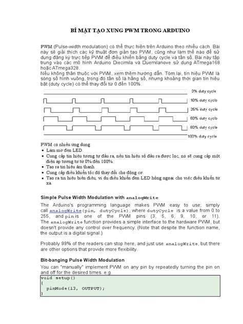 Xung Pwm Trong Arduino Pdf
