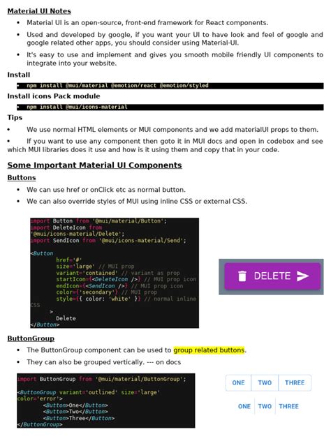 material ui pdf