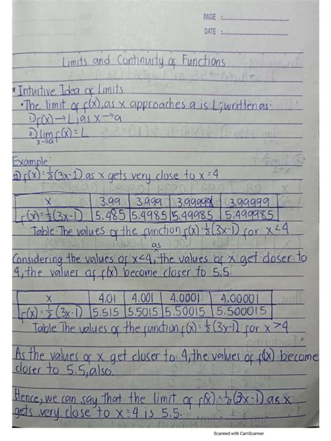 Intuitive Idea On Limits Pdf