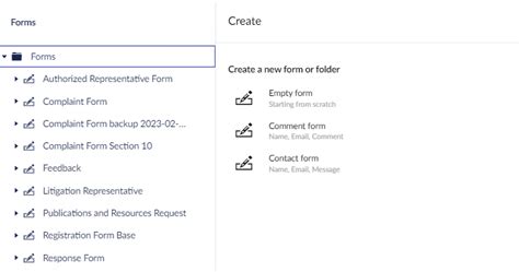 Unable To Create Folders In Umbraco Forms Issue 971 Umbraco
