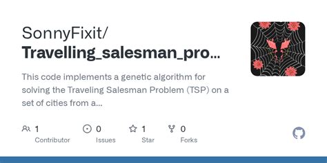 Github Sonnyfixit Travelling Salesman Problem This Code Implements A Genetic Algorithm For