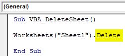 VBA Delete Sheet How To Delete Sheet In Excel VBA