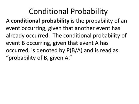 PPT Conditional Probability PowerPoint Presentation Free Download ID 734521