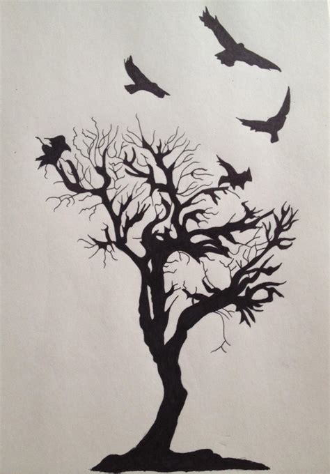 Crow And Tree Tattoo By SkinnerCody On DeviantArt