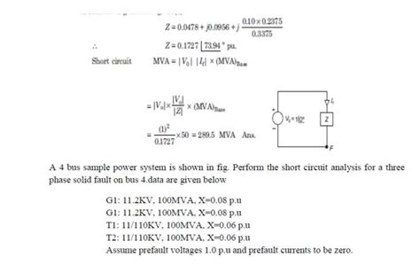 Solved Problems Fault Analysis Balanced Faults