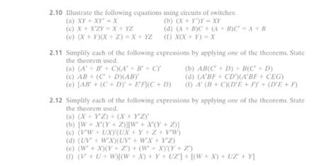 solved 2 10 illustrate the following equations using