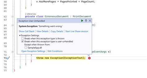An Exception Popped Up When Click Print With Error Button · Issue