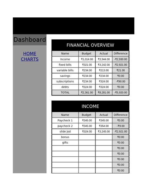 Pro Monthy Planner Pdf Loans Financial Accounting