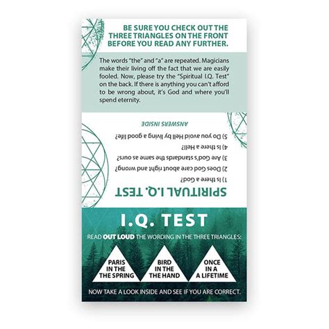 IQ Test Triangles Living Waters