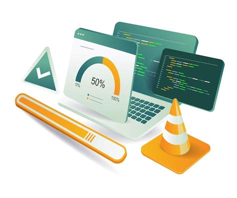 Premium Vector Programmer Access Speed Test