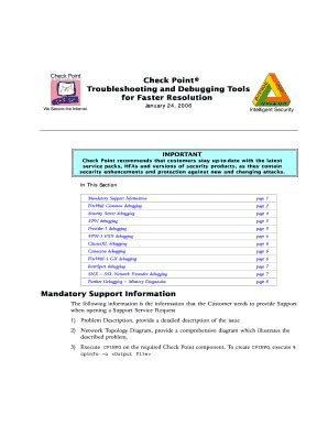 Fillable Online Troubleshooting And Debugging Tools Fax Email Print PdfFiller