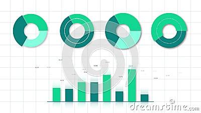 Bar And Circular Graphs Stock Footage Video Of Data