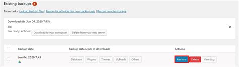 Backup Restore Wordpress Site With Updraftplus Wpstairs