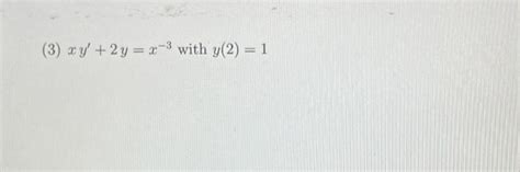 solved solve the following first order linear odes and