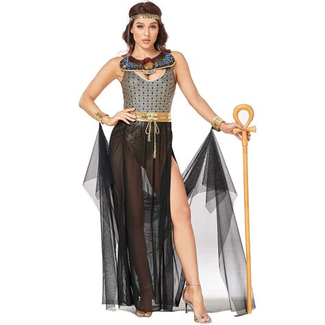 Sexy Egyptian Cleopatra Queen Costume Halloween Women Ancient Egypt