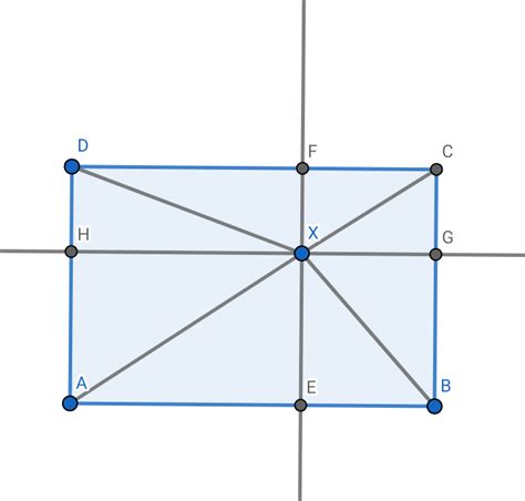 Geometry Finding Distance Of A Vertices Of A Rectangle From Another Point In It When Distances