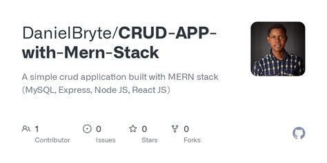 GitHub DanielBryte CRUD APP With Mern Stack A Simple Crud Application Built With MERN Stack