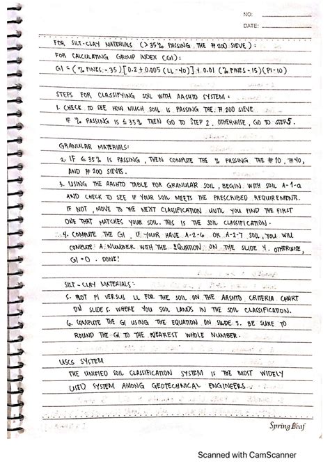 SOLUTION Soil Classification Geotech Engg Notes Studypool