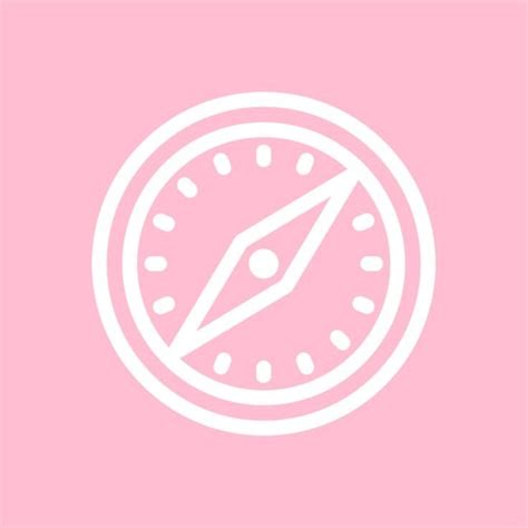 Compass Pink Icon Compass App App Icon Ios App Icon