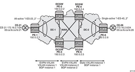 Evpn Interconnect Ethernet Segments In Dual Evpn Vxlan Instance Vpls