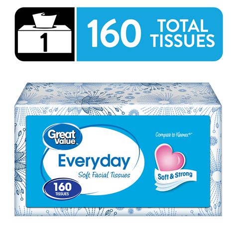 Brandclub Great Value Everyday Soft Facial Tissues 1 Flat Carton