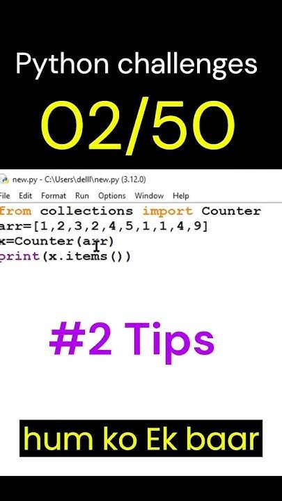 Count The Elements In Array Using Counter Module Counter Module In